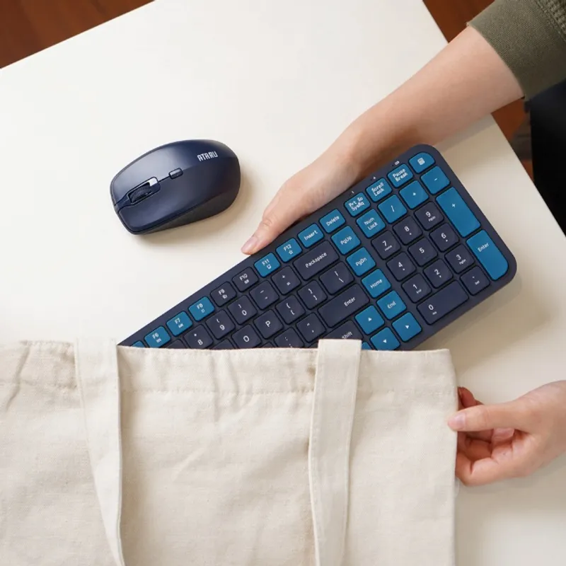 Jual Ataru Wireless Keyboard K 902 Mouse M 31 Biru Terbaru | Ruparupa