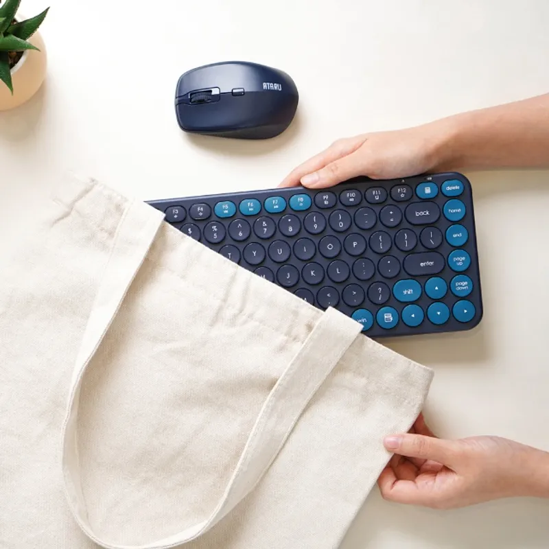 Jual Ataru Wireless Keyboard K 921 Mouse M 31 Biru Terbaru | Ruparupa