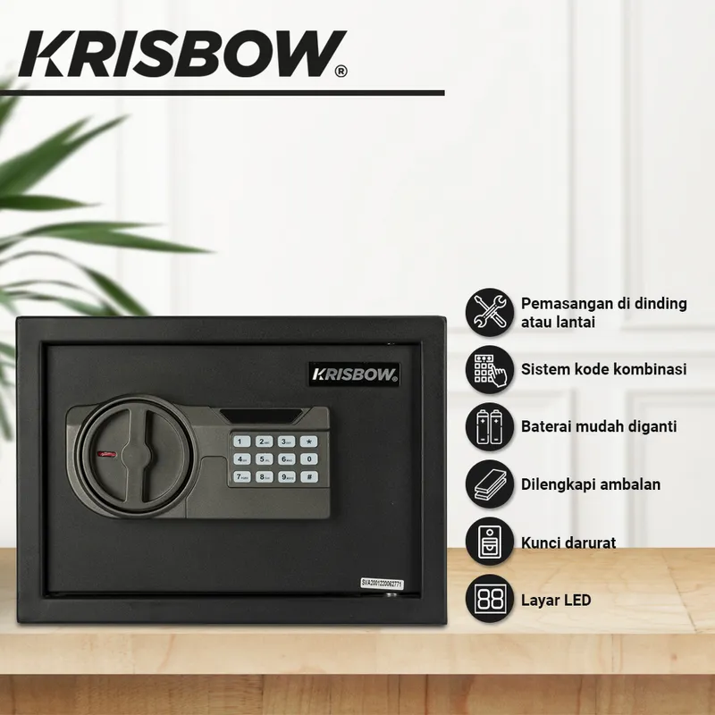 Jual Krisbow 35 X 25 X 25 Cm Brankas Besi 7002 E 1 5 4 Terbaru | Ruparupa