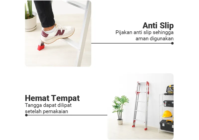 Jual Fixsteps Tangga Aluminium 2 In 1 5 Step Terbaru | Ruparupa