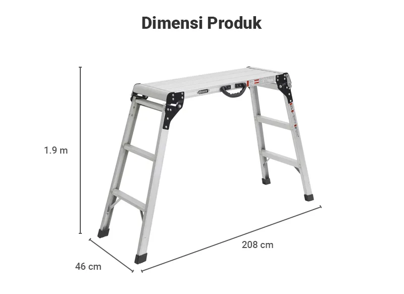 Jual Krisbow 80 Cm Tangga Lipat Platform Portabel Terbaru | Ruparupa