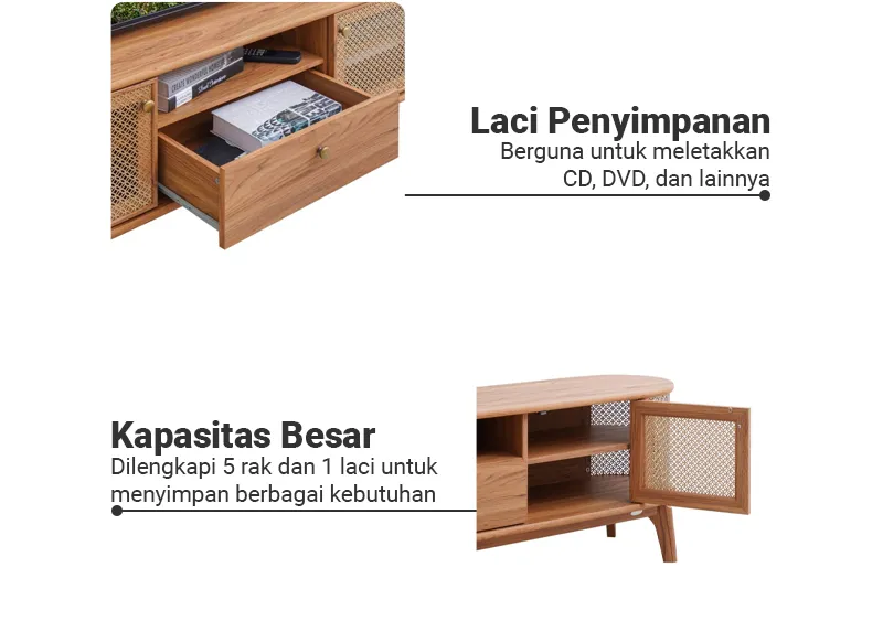 Jual Informa Rak Tv Ethnic Cokelat Terbaik | Informa