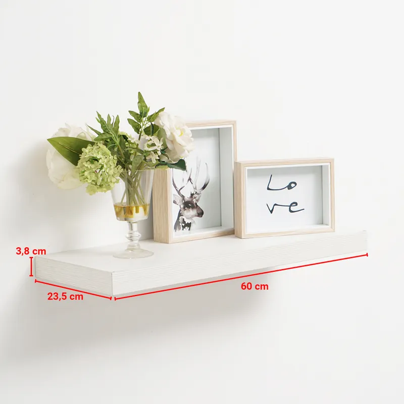 Jual Informa Rak Dinding Kayu 60 X 23 5 X 3 8 Cm Putih Terbaik | Informa