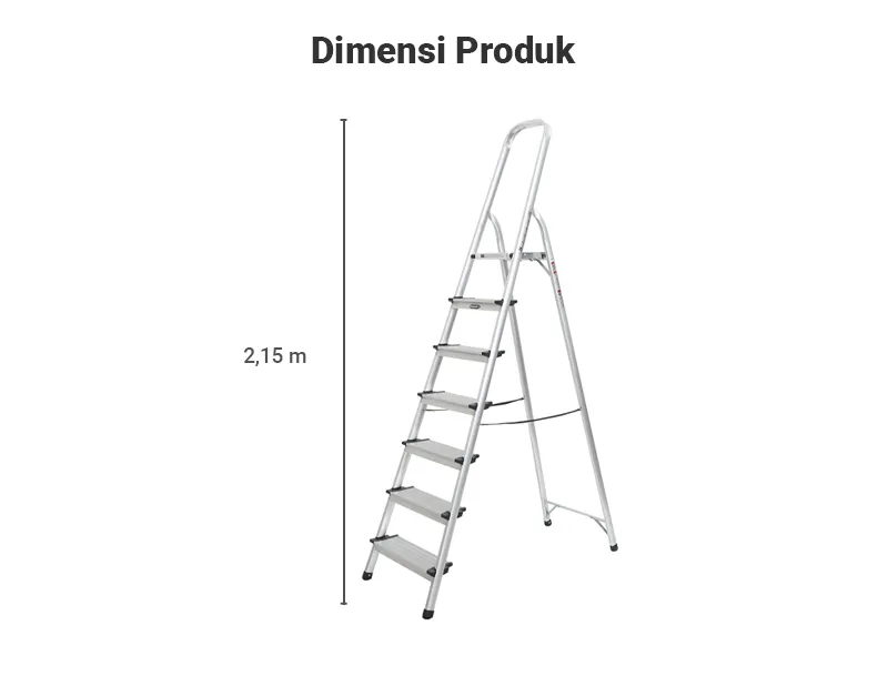 Jual Fixsteps Tangga Lipat Aluminium 7 Wide Step Terbaik | Informa