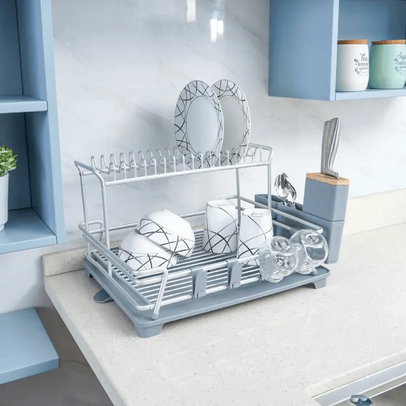 Jual Informa Viola Rak Piring 2 Tingkat Abu Abu Terbaik | Informa