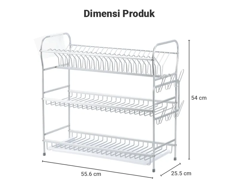 Jual Informa Valco Rak Piring 3 Tingkat Terbaik | Informa