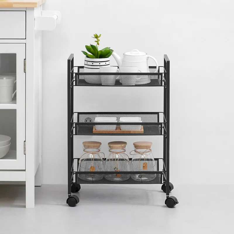 Jual Informa Troli Dapur 3 Tingkat 45 X 26 X 63 Cm Hitam Terbaik | Informa