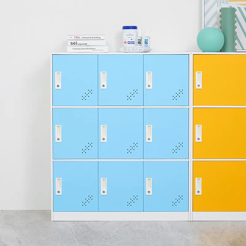 Jual Informa Kiev Loker Besi Education 9 Pintu Putih Biru Terbaik | Informa