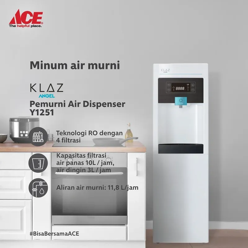 Jual Klaz Angel Dispenser Pemurni Air Reverse Osmosis Tanpa Galon ...