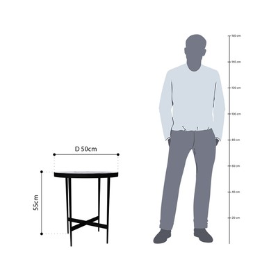 Jual Informa Maria Meja Sisi Gold Terbaru | Ruparupa