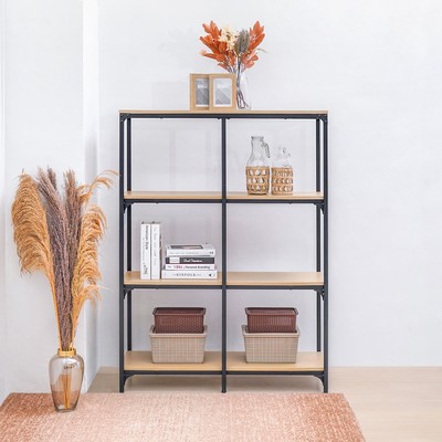 Jual Informa Octa Rak Besi 4 Tingkat L 100 Cokelat Oak Terbaru | Ruparupa