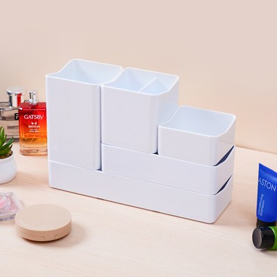 Jual Stora Curved Organizer Meja Middle Putih Terbaru | Ruparupa