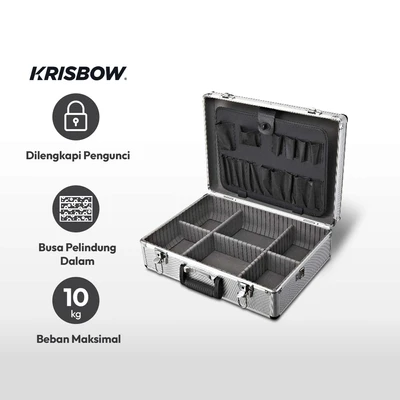 Jual Krisbow Tool Case 46 X 33 X 15 2 Cm Silver Terbaru | Ruparupa