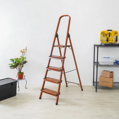 Jual Fixsteps Tangga Lipat Aluminium 5 Wide Steps Motif Kayu Terbaru ...