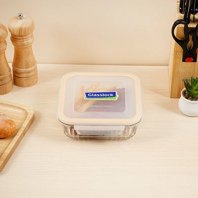 Jual Glasslock Retro Wadah Makanan Oven Square 830 Ml Kuning Terbaru ...
