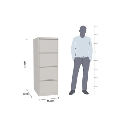 Jual Informa Filing Cabinet Metal 4 Tingkat Putih Terbaik | Informa
