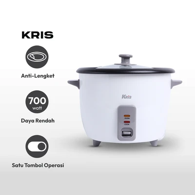 Jual Kris 1 8 Ltr Rice Cooker Manual Putih Terbaru | Ruparupa