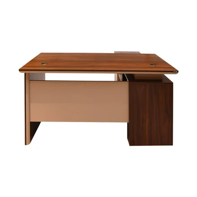 Jual Informa Monthana Meja Kantor Sisi Kiri 1407 Cokelat Terbaik | Informa