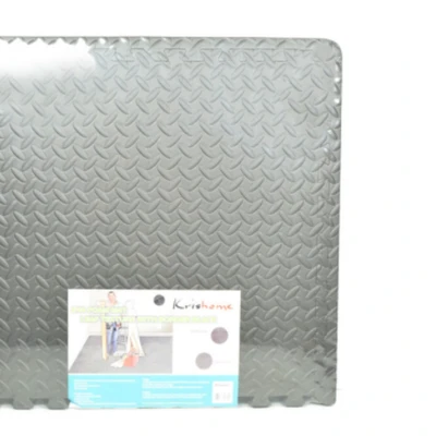 Jual Forhom Karpet Puzzle 60 X 60 X 1 5 Cm Eva Mat Texture Abu Abu ...