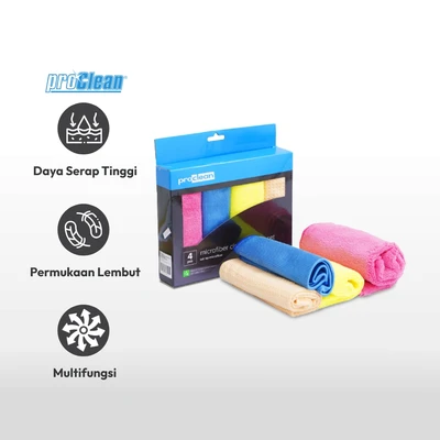 Jual Proclean Set 4 Pcs Kain Lap Microfiber Terbaru | Ruparupa