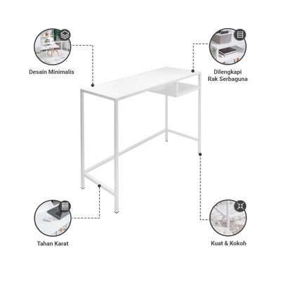 Jual Informa Meja Kantor Metal 100 X 36 X 74 Cm Putih Terbaru | Ruparupa