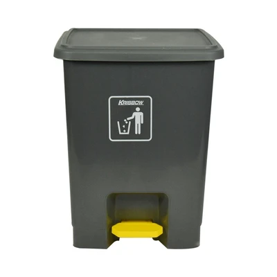 Jual Krisbow 15 Ltr Tempat Sampah Indoor Pedal Plastik Abu Abu Terbaru | Ruparupa