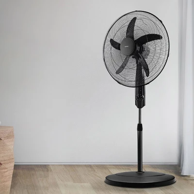 Jual Kris 20 Inci Kipas Angin Lantai Hitam Terbaru | Ruparupa