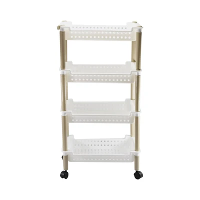 Jual Stora Troli Rak Serbaguna 4 Tingkat Putih Terbaru | Ruparupa