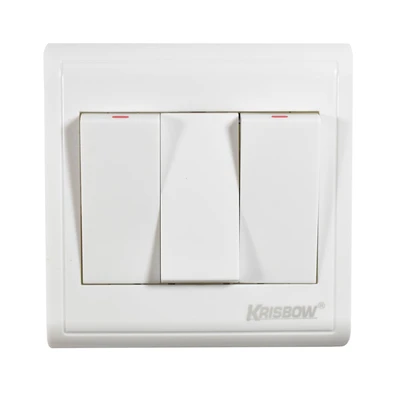 Jual Krisbow Saklar 3 Gang 1 Way 16 A 250 V Terbaru | Ruparupa