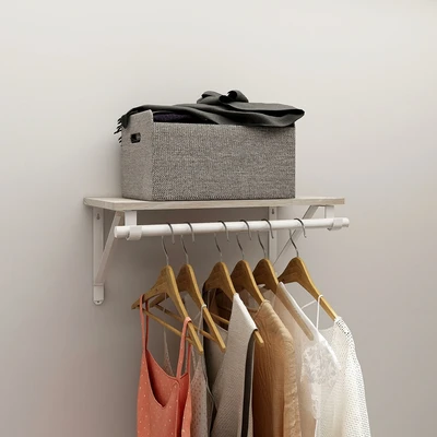 Jual Stora Rak Dinding Dengan Gantungan Baju Cokelat Oak Terbaru | Ruparupa