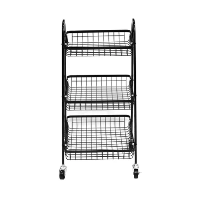 Jual Informa Warner Rak Troli Dapur 3 Tingkat Hitam Terbaru | Ruparupa