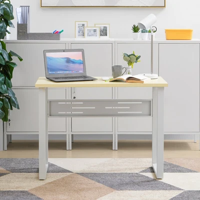 Jual Kairo Meja Kantor Metal Putih Maple Terbaru | Ruparupa