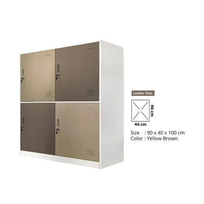 Jual Masterspace Loker 4 Pintu Sl A 4 Cokelat Terbaru | Ruparupa