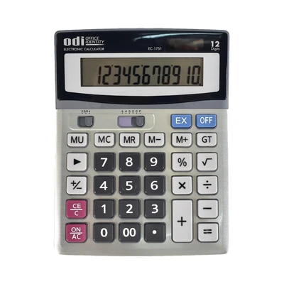 Jual Odi Kalkulator 12 Digits Casing Metal Terbaru | Ruparupa