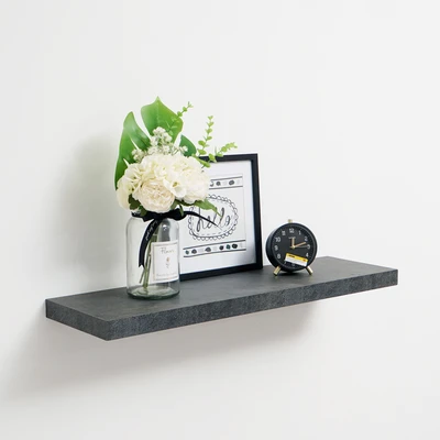 Jual Informa Rak Dinding 80 X 23 5 X 3 8 Cm Hitam Dark Stone Terbaru ...