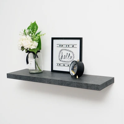 Jual Informa Rak Dinding 80 X 23 5 X 3 8 Cm Hitam Dark Stone Terbaru ...