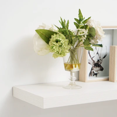 Jual Informa Rak Dinding Motif Kayu L 80 Putih Terbaik | Informa