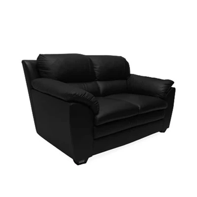 Jual Informa Ziva Set Sofa Kulit 2 3 Seater Hitam Terbaru | Ruparupa