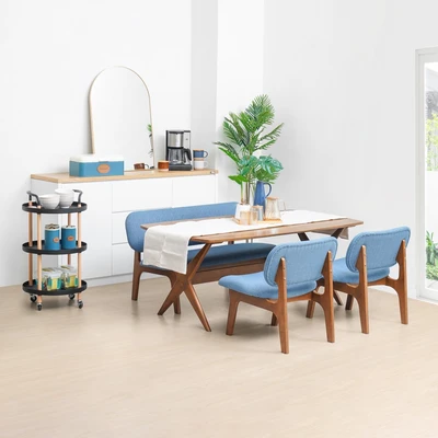 Jual Informa Yiruma Set Meja Makan 3 Kursi Biru Terbaik | Informa