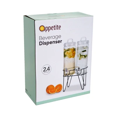 Jual Appetite 2 4 Ltr Macy Dispenser Minuman Kaca Dengan Rak Transparan ...