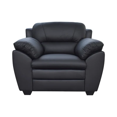 Jual Informa Ziva Sofa Kulit 1 Seater Hitam Terbaru | Ruparupa
