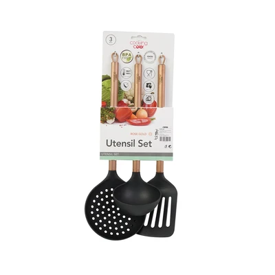 Jual Cooking Color Set 3 Pcs Lacey Peralatan Masak Rose Gold Terbaik ...