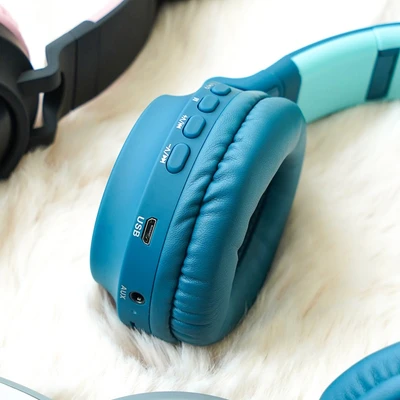 Jual Ataru Headphone Bluetooth Bt 028 C Biru Terbaru | Ruparupa