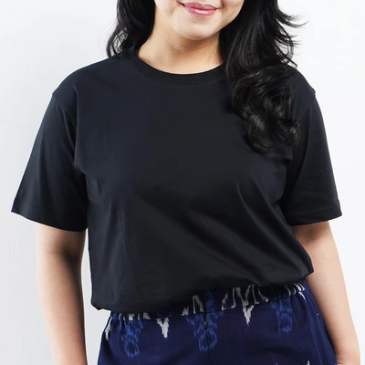 Jual Pendopo T Shirt Wanita Basic Hitam Terbaru | Ruparupa