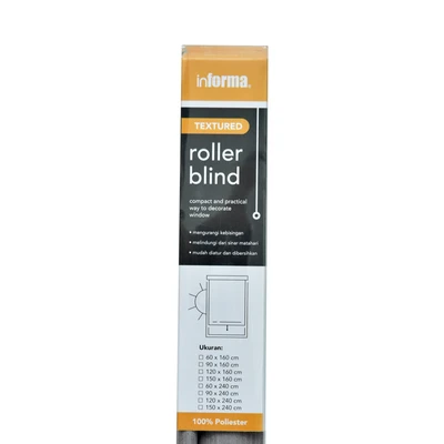 Jual Informa 150 X 240 Cm Roller Blind Blackout Textured Abu Abu ...