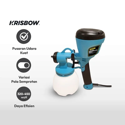 Jual Krisbow Paint Spray Gun Electric 450 Watt Rreps 1 Terbaru | Ruparupa