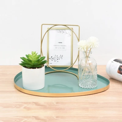 Jual Informa Set 4 Pcs Hiasan Meja Oval Gold Terbaru | Ruparupa