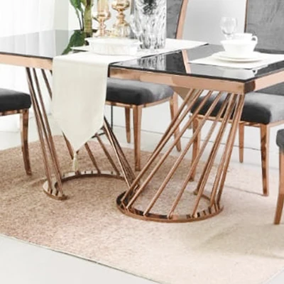 Jual Informa Fabele Meja Makan Kaca Hitam Terbaru | Ruparupa