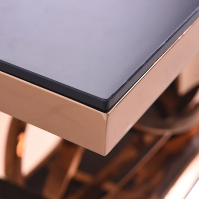 Jual Informa Franza Meja Makan Kaca Hitam Terbaru | Ruparupa