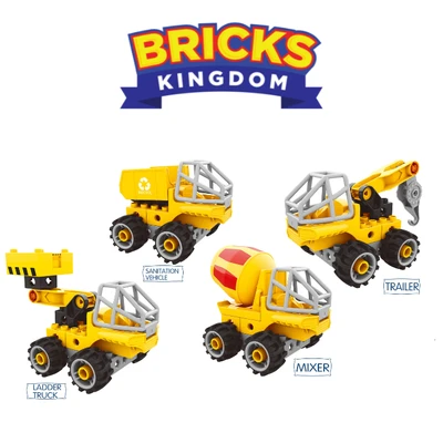 Jual Bricks Kingdom Set 23 pcs DIY Engineering Vehicles Terbaru | Ruparupa